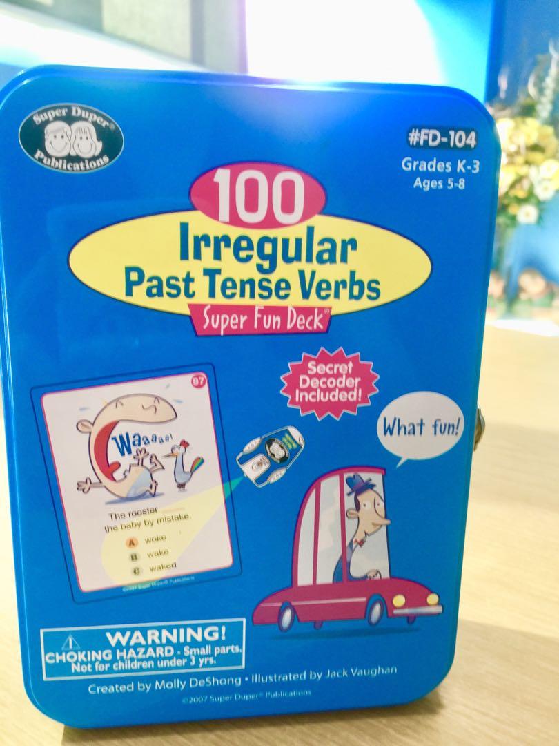 Super Duper 100 irregular past tense verbs, Hobbies & Toys, Books ...