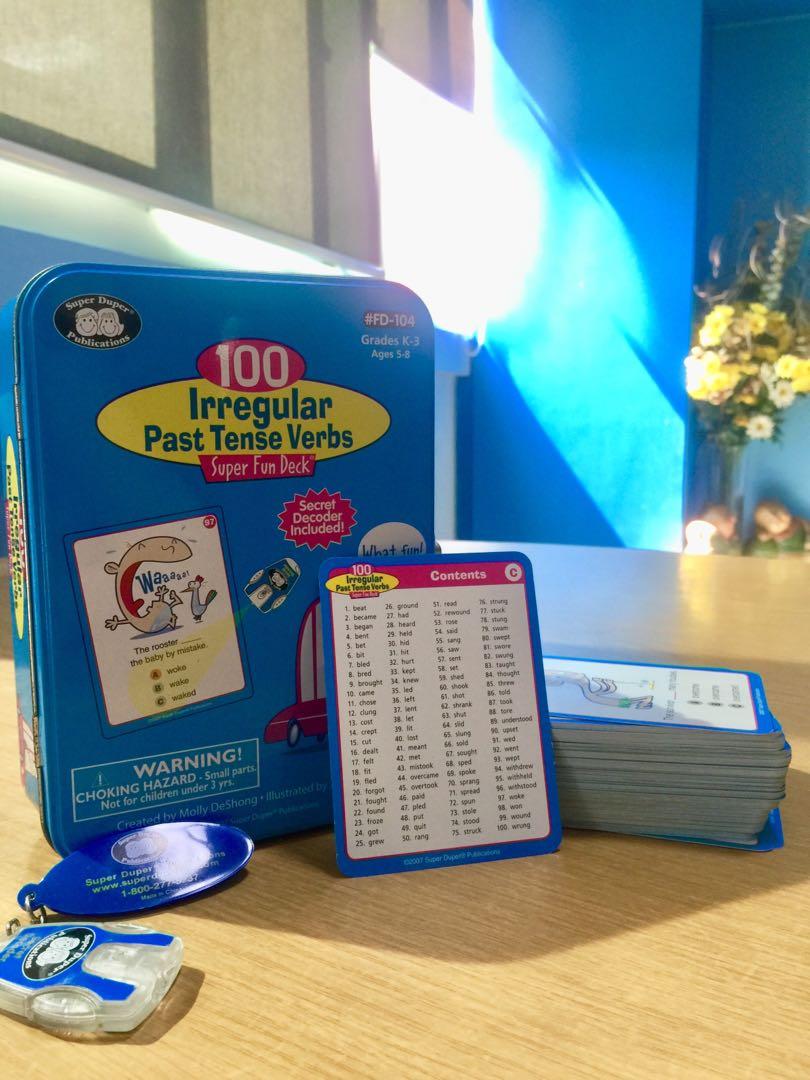 Super Duper 100 irregular past tense verbs, Hobbies & Toys, Books ...
