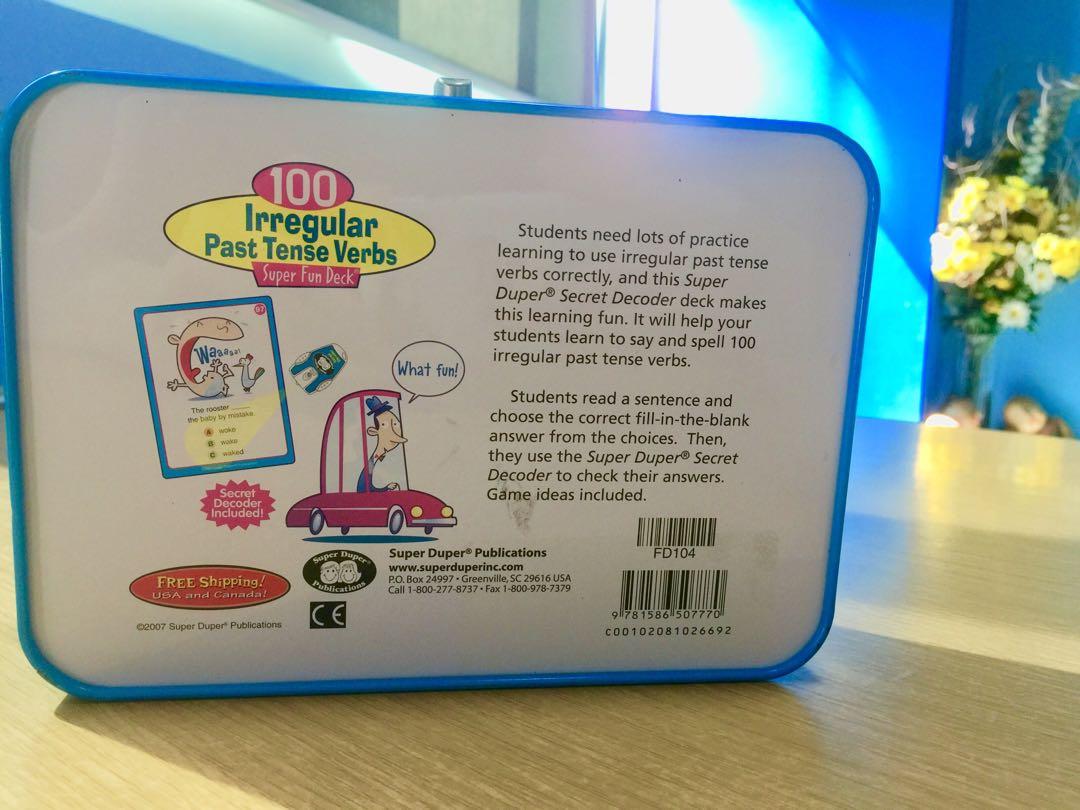 Super Duper 100 irregular past tense verbs, Hobbies & Toys, Books ...