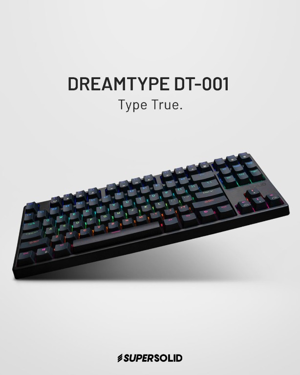 SuperSolid DreamType DT-001 Mechanical RGB Keyboard (Red Switches), Computers & Tech, Parts ...
