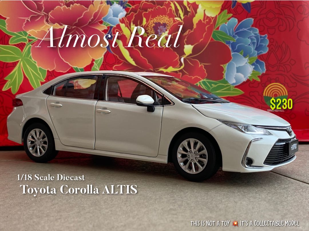 1/18 Scale Diecast Toyota Corolla ALTIS, Hobbies & Toys, Toys & Games ...