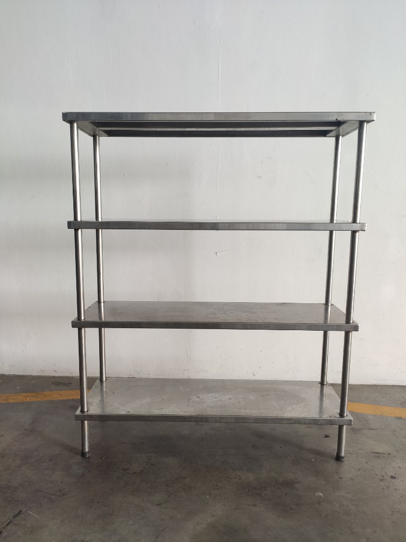 4 Tier Stainless Steel Rack, Furniture & Home Living, Kitchenware ...