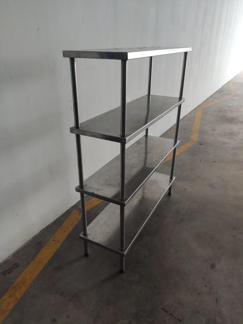 4 Tier Stainless Steel Rack, Furniture & Home Living, Kitchenware ...