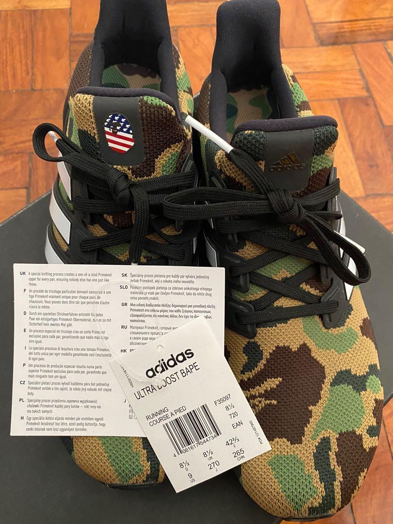 ULTRABOOST 4.0 BAPE CAMO, Men's Fashion, Footwear, Sneakers on Carousell