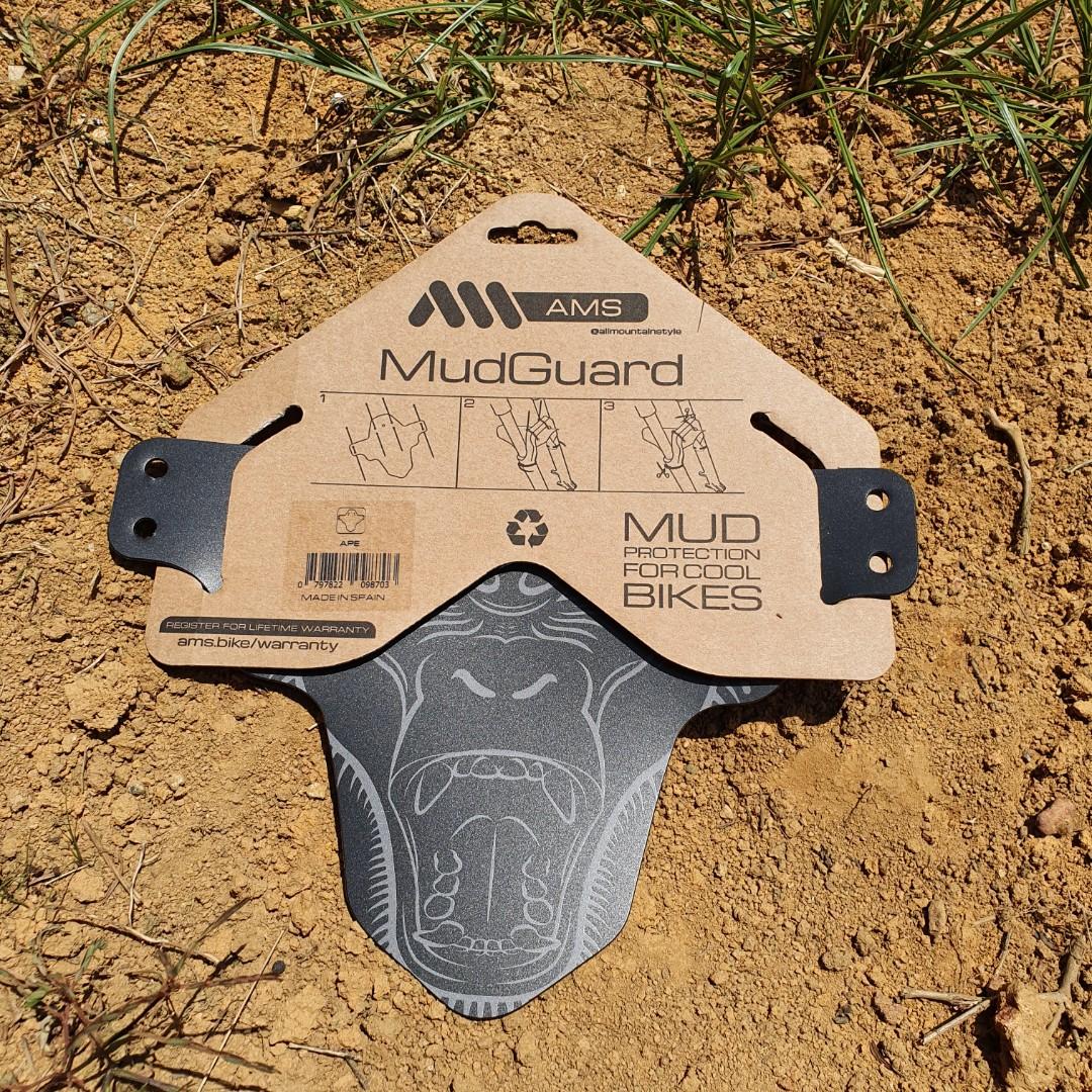 AMS Mud Guard All Mountain Style Wolf/APE Mudguard, Sports Equipment ...
