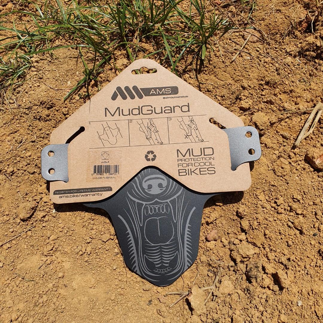 AMS Mud Guard All Mountain Style Wolf/APE Mudguard, Sports Equipment ...