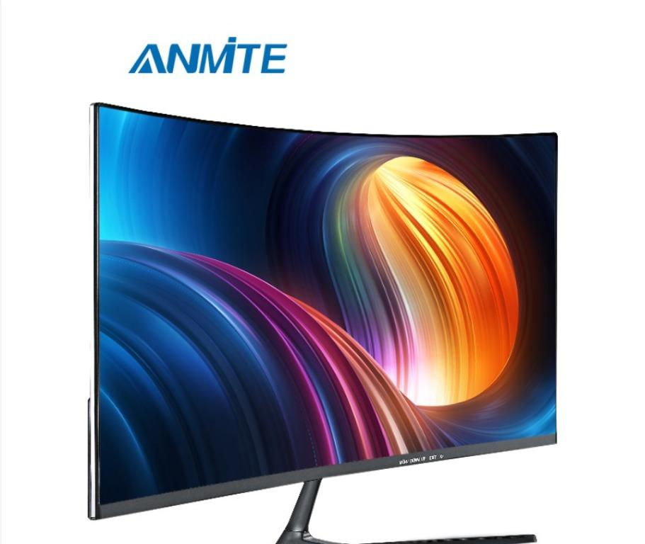 Anmite 24"75Hz IPS Curved FHD LED Monitor Hdmi HDR Super Slim and Sleek ...