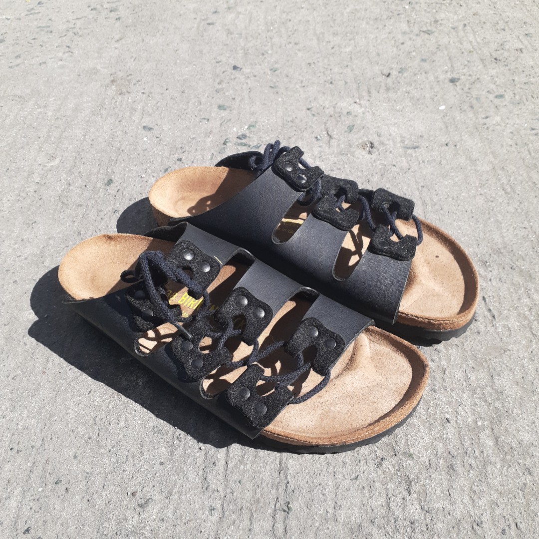 Birkenstock Lace Up Slides, Women's Fashion, Footwear, Flats & Sandals ...