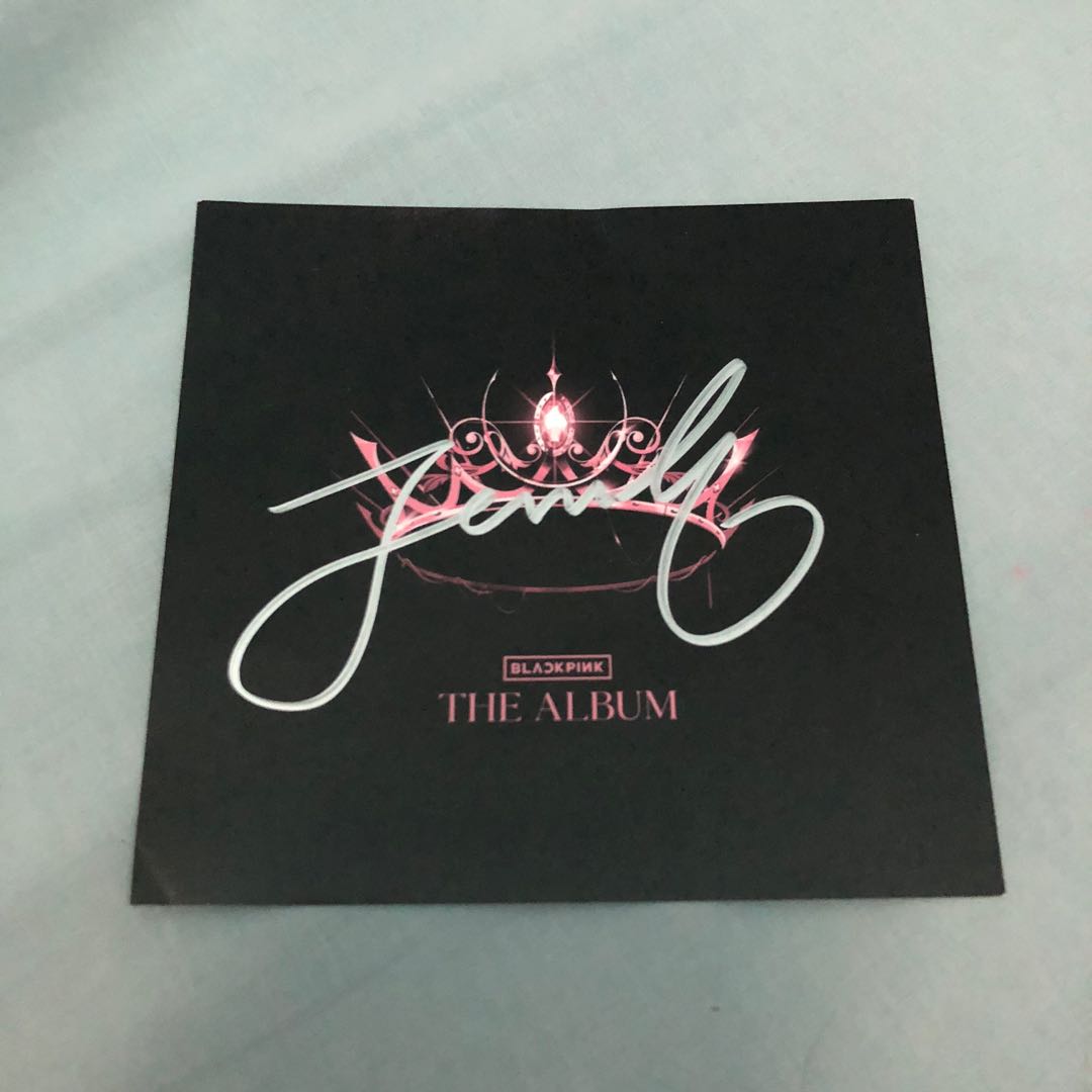 blackpink jennie signed album www.ugel01ep.gob.pe