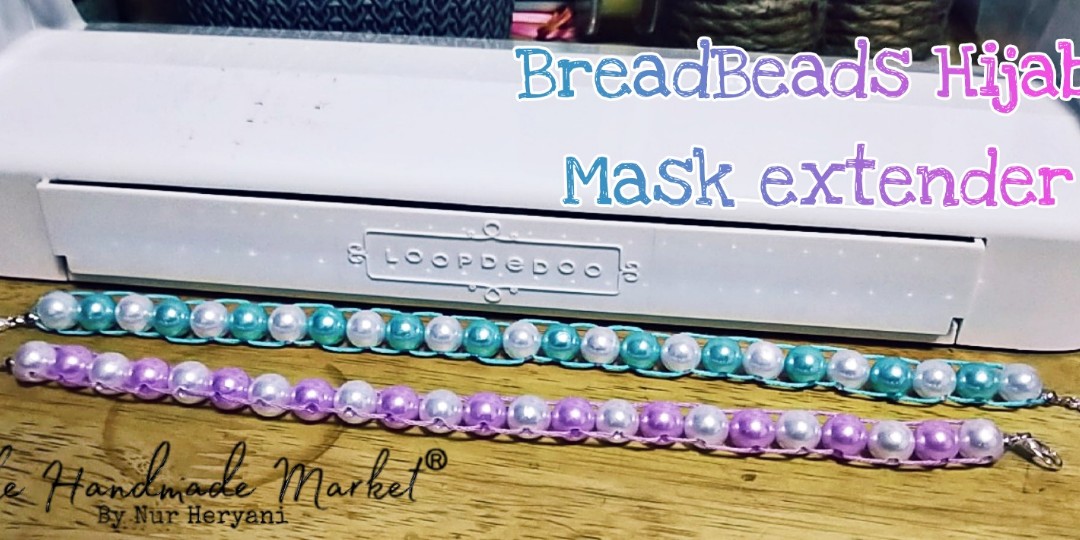 Braided Bead Hijab Mask Extender, Health & Nutrition, Face Masks & Face ...