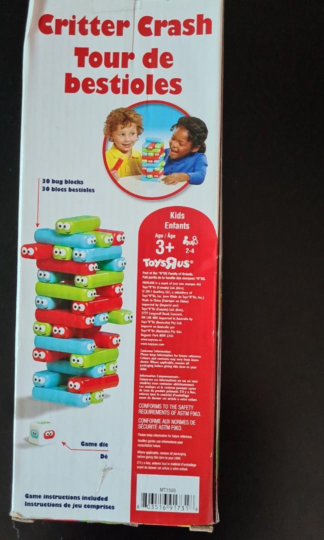 Critter Crash Stacko, Hobbies & Toys, Toys & Games on Carousell