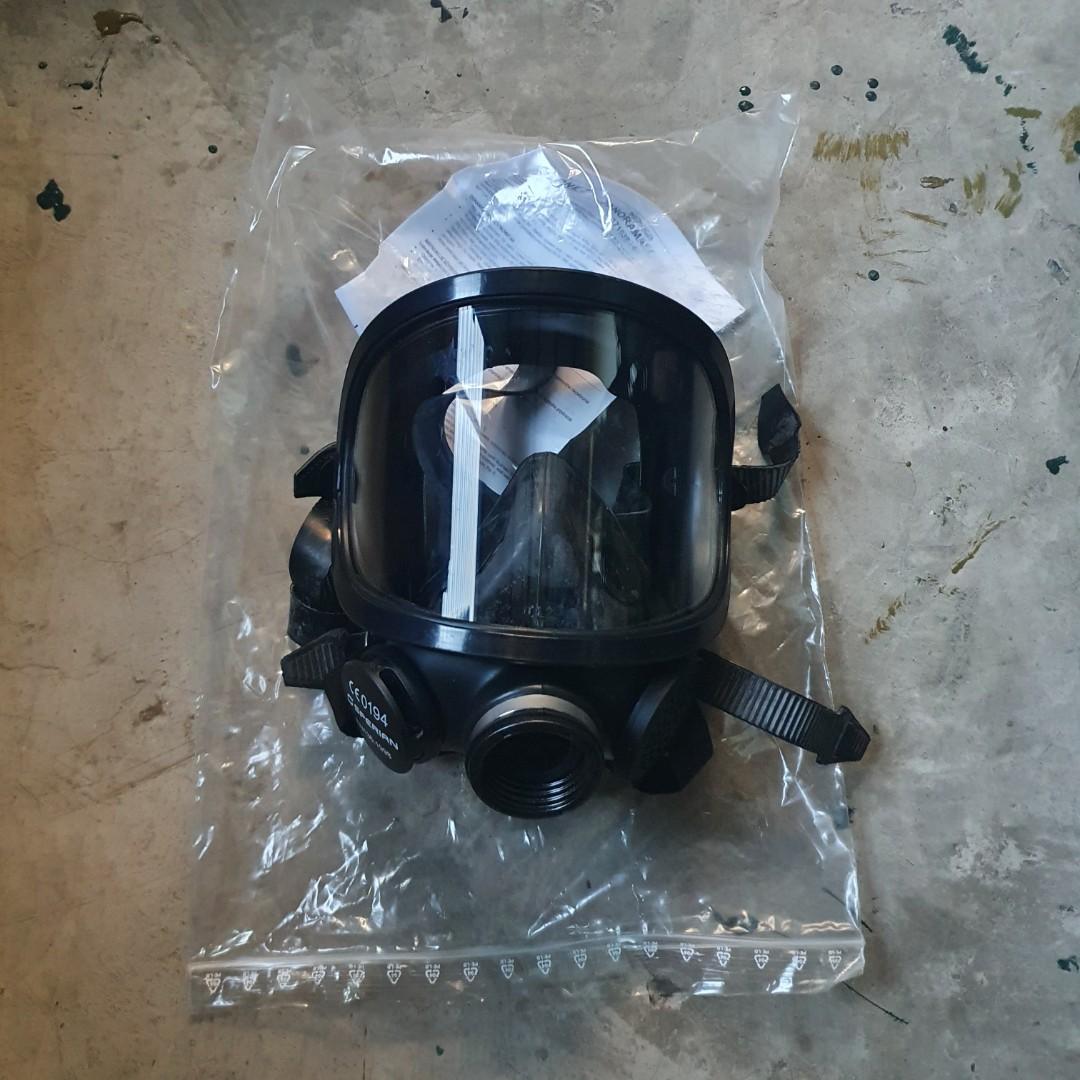 French FERNEZ Full Face Visor Gas Mask Military Surplus CBRN CFF3 Black ...