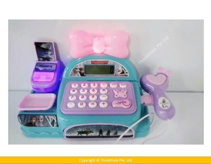 Frozen II Supermarket Cash Register with DETACHABLE SCANNER, Mini ...
