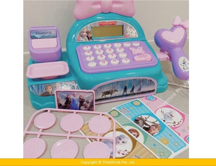 Frozen II Supermarket Cash Register with DETACHABLE SCANNER, Mini ...