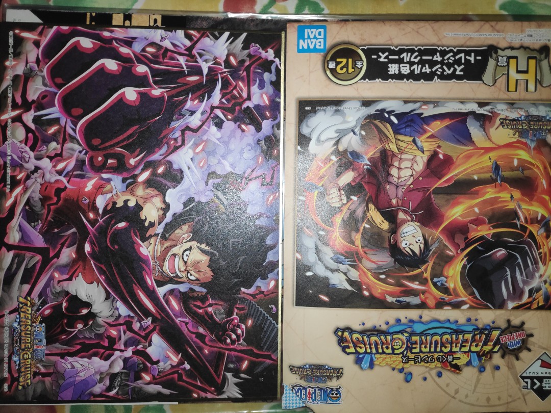 Gear 4 monkey D Luffy colour poster (card board), Hobbies & Toys ...