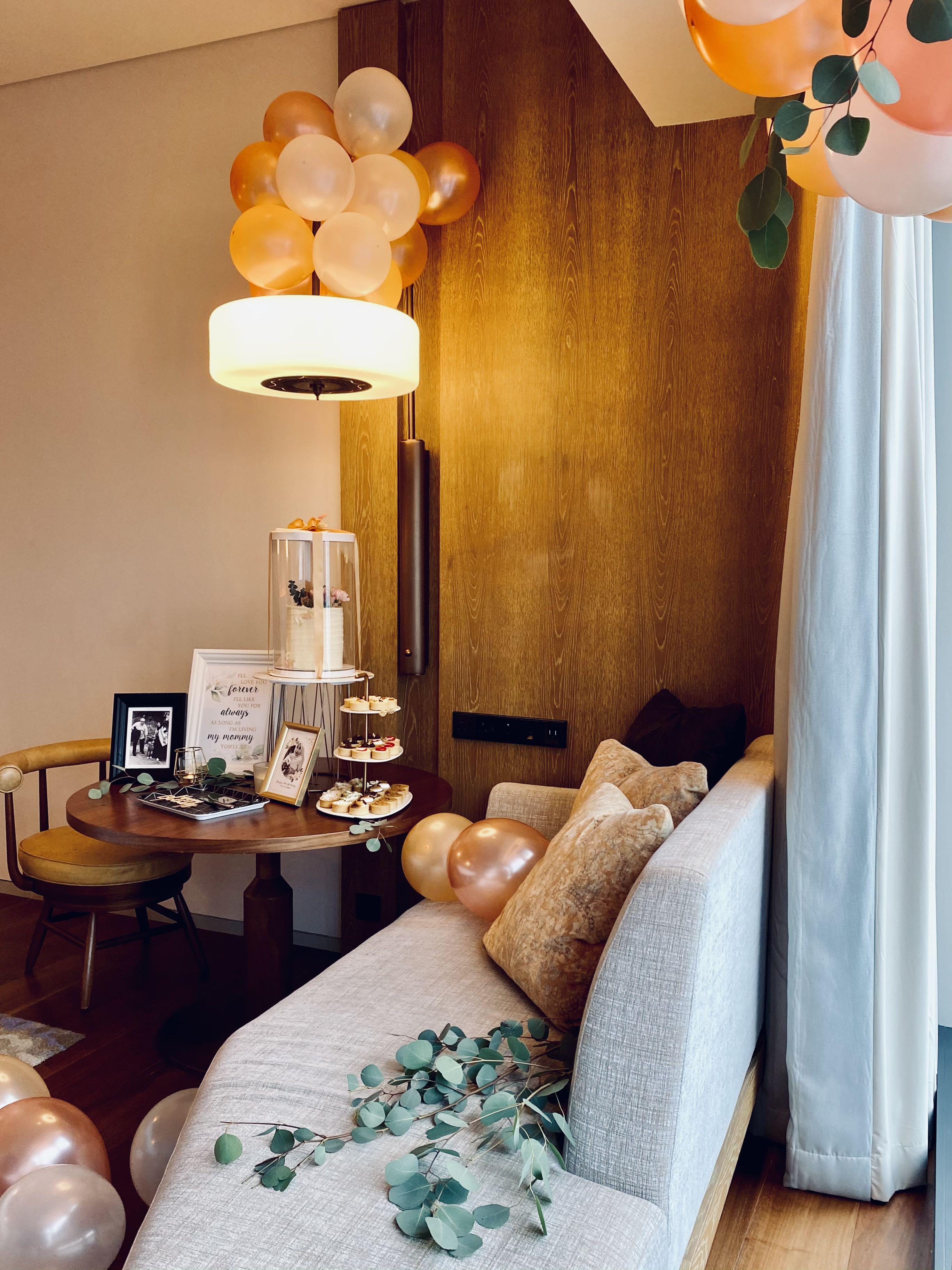 Helium Balloons hotel room setup for staycation, Hobbies & Toys ...