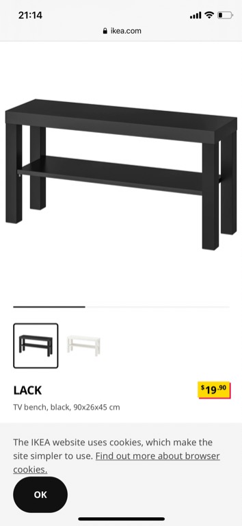 Ikea LACK tv stand, Furniture & Home Living, Furniture, TV Consoles on ...