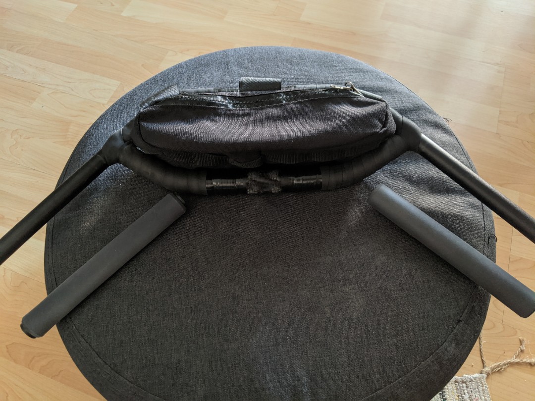 Jones H-Bar (OEM) + Custom Loop Bar Bag + ESI Grips, Sports Equipment ...