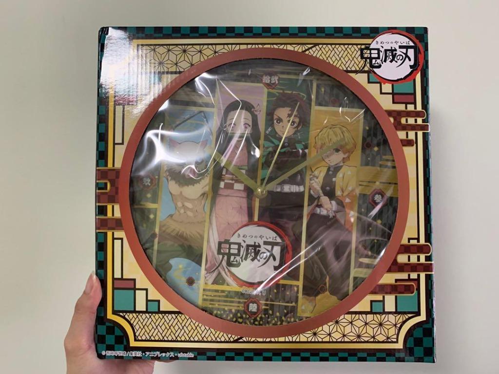 Kimetsu no yaiba demon slayer wall clock limited japan, Hobbies & Toys ...