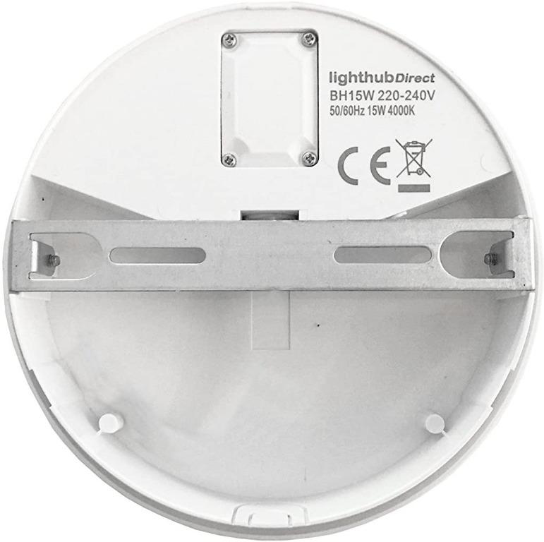 LightHub 15W 4000K LED IP65 Outdoor Wall Surface Flush Mounted Round ...