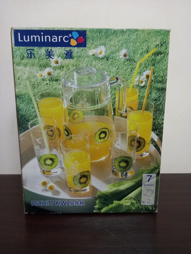 Luminarc Set (Jug and 6cups), Home Appliances, Kitchenware on Carousell