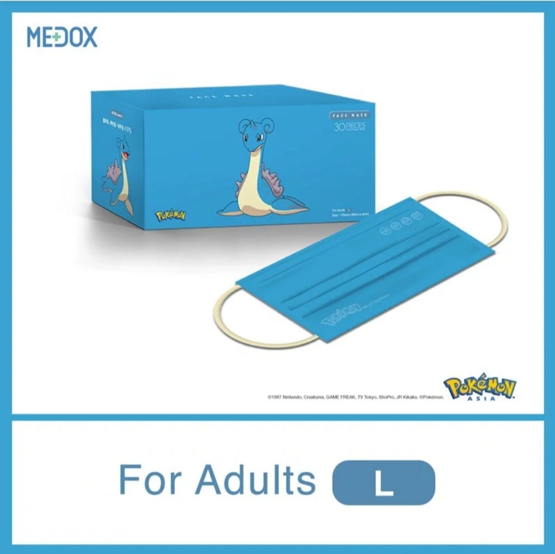 Medox Lapras Adult Pokemon Mask, Health & Beauty, Face & Skin Care on ...