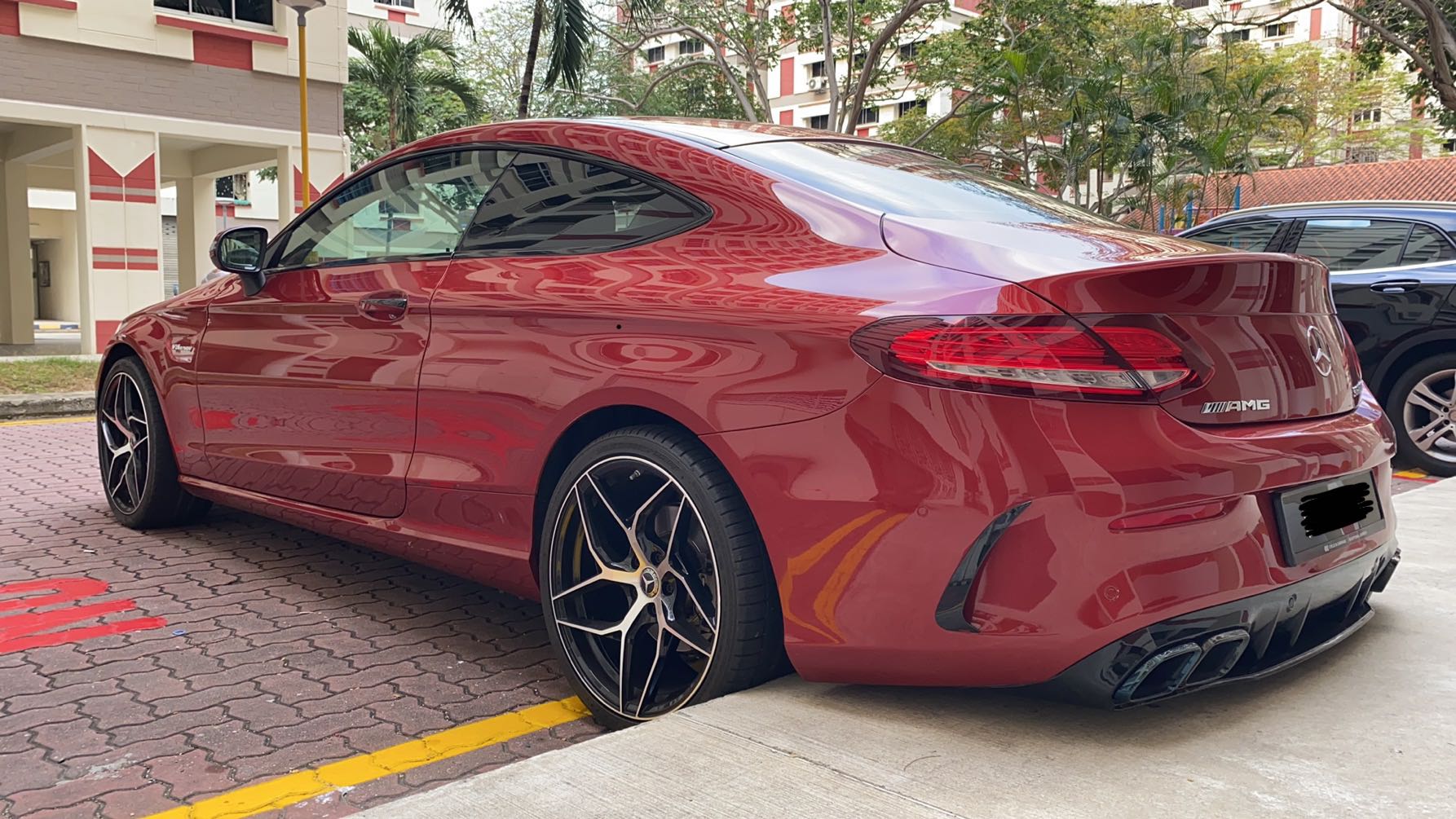 Mercedes AMG rear bumper canards/splitter, Car Accessories, Accessories ...