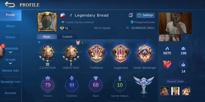 MOBILE LEGENDS ACCOUNT / ML ACC, Video Gaming, Video Games, Others on ...