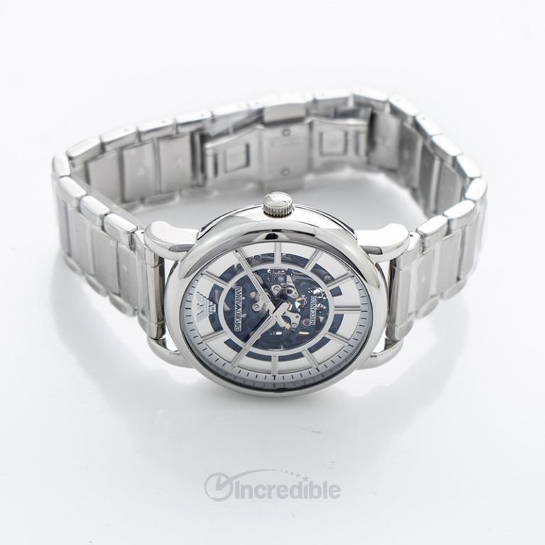 [NEW] Emporio Armani Automatic Silver Skeleton Dial Men's Watch AR60006 ...