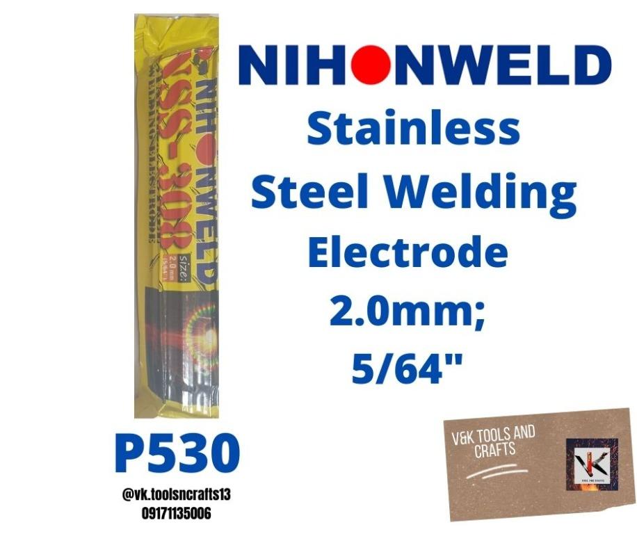 Nihonweld Stainless Steel Welding Electrode/Rod, 5/64"/ 2.0mm, Commercial & Industrial ...