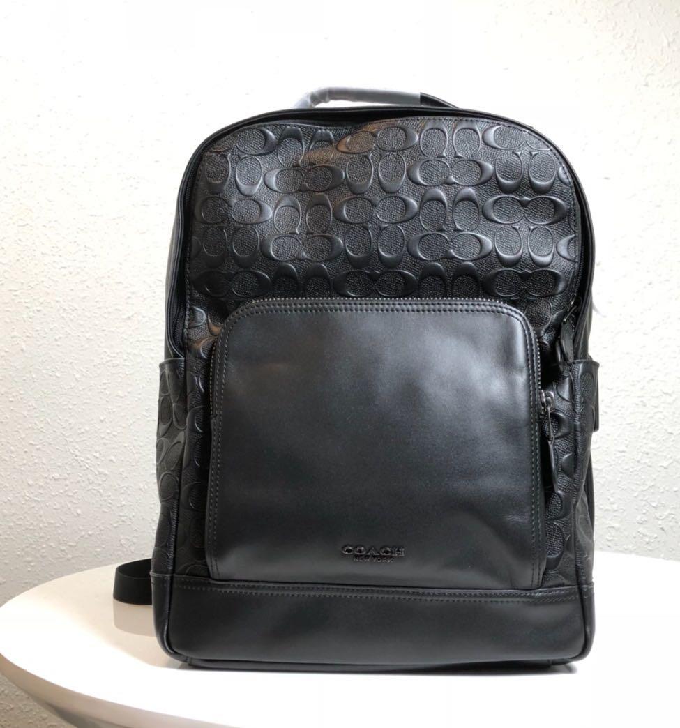 Original COACH GRAHAM BACKPACK IN SIGNATURE LEATHER (COACH F, Luxury ...