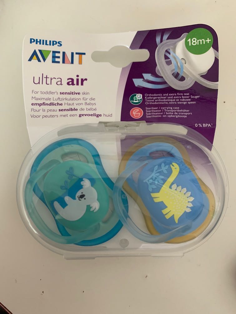 Philips Avent Ultra Air Pacifiers 18m+, Babies & Kids, Nursing ...