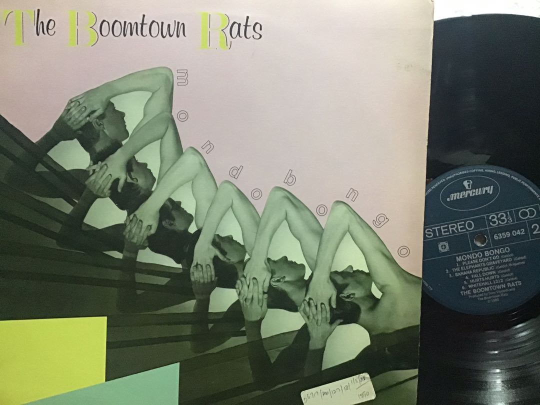 LP Boomtown Rats - Mono Bongo VINYL RECORD Anubis Piring Hitam 80s New ...