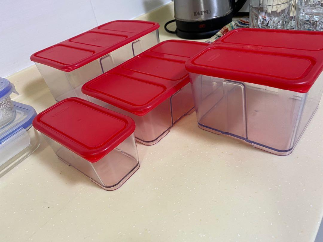 Plastic & glass Containers, Furniture & Home Living, Kitchenware ...