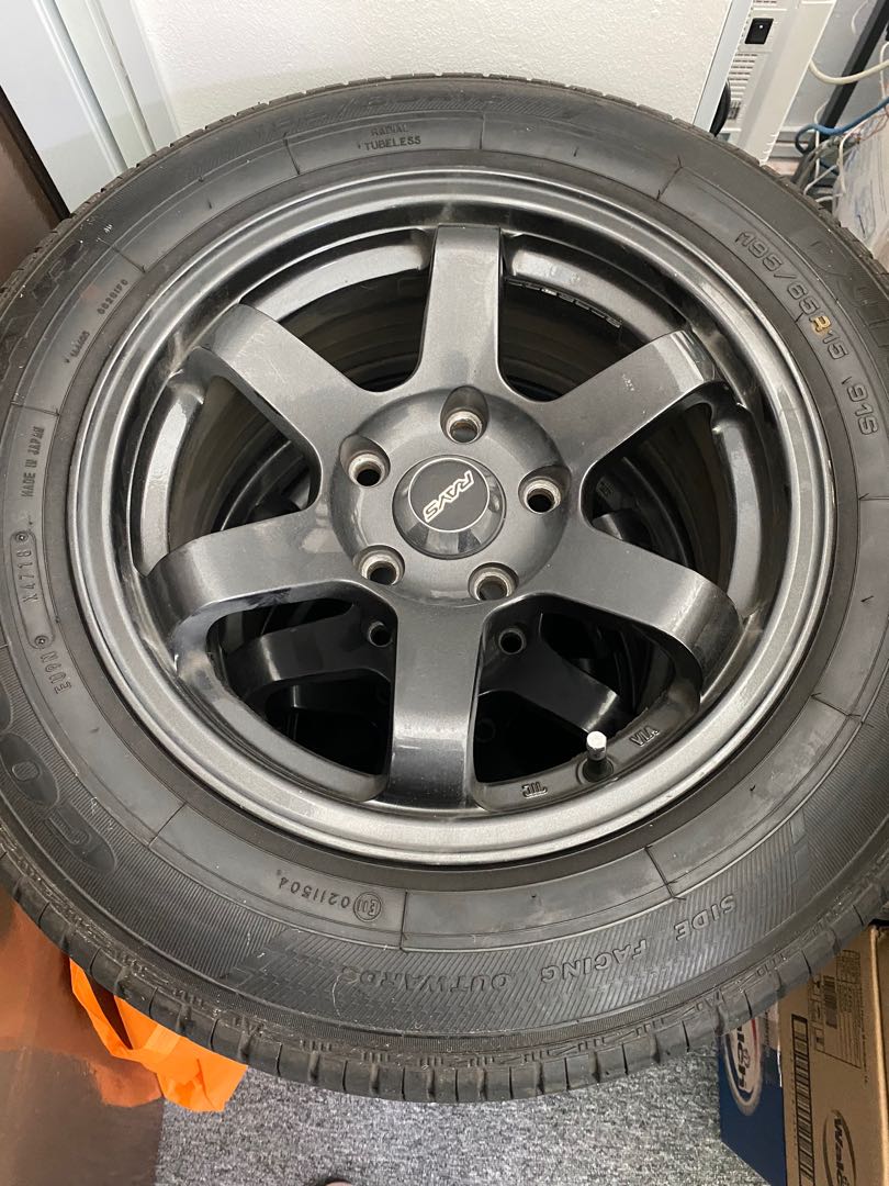 Ray te37 replica, Car Accessories, Tyres & Rims on Carousell