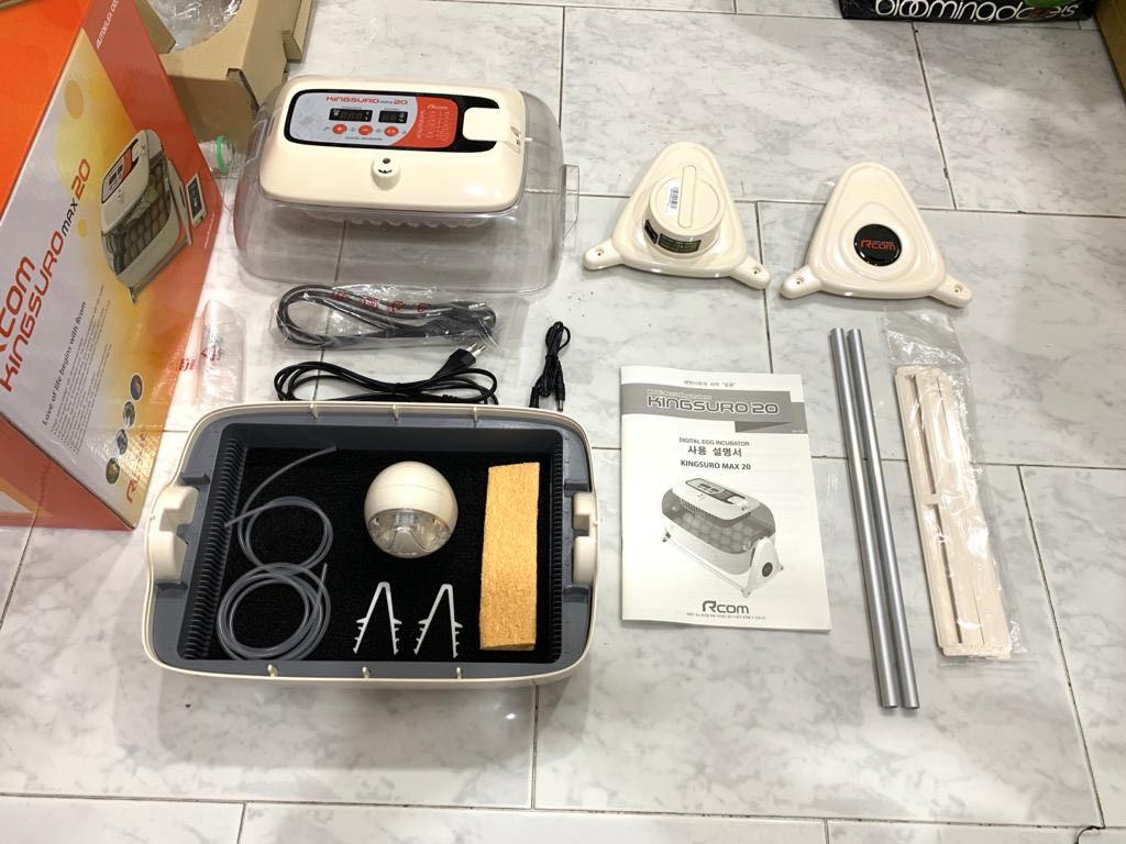 Rcom King Suro Max-20 Eggs Incubator, Pet Supplies, Homes & Other Pet ...