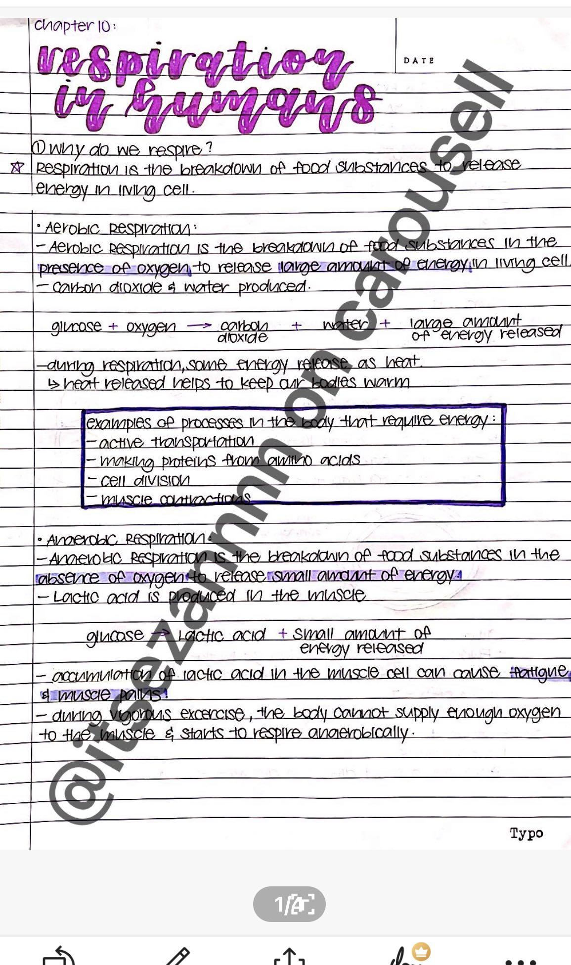 sec 3&4 combined bio & chem notes (PDF), Hobbies & Toys, Books ...