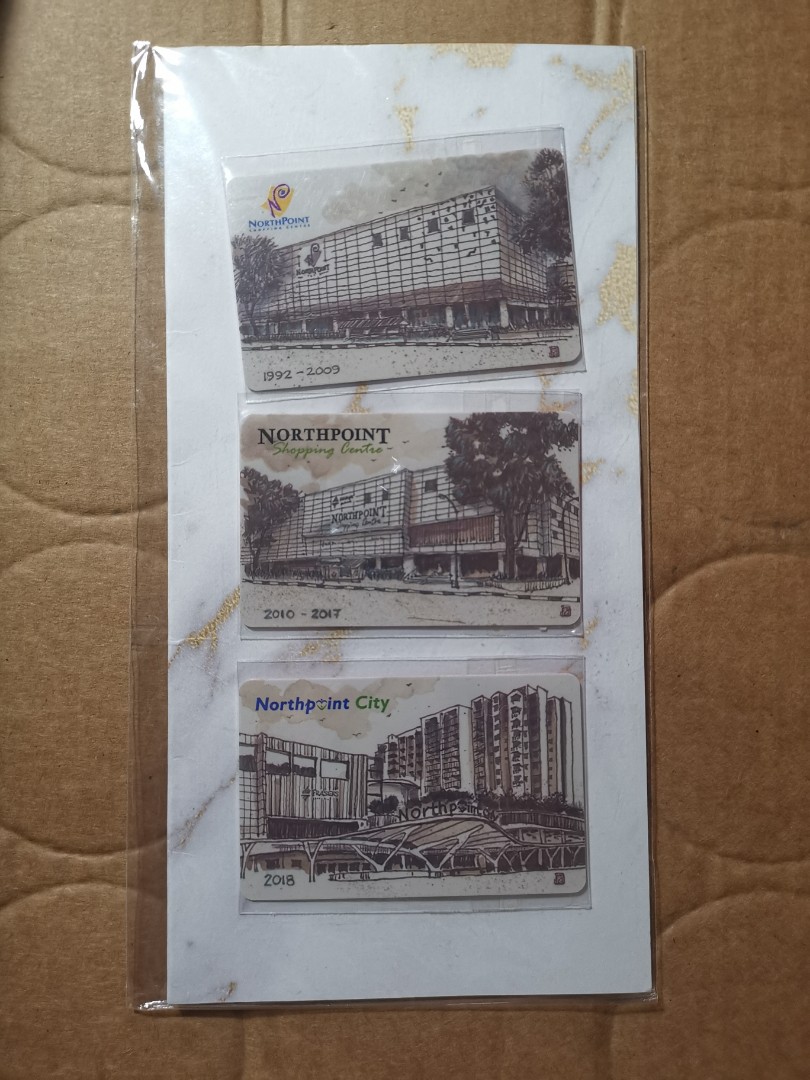 Set of 3s Northpoint Shopping Centre Vintage Sketches Nets Flashpay ...