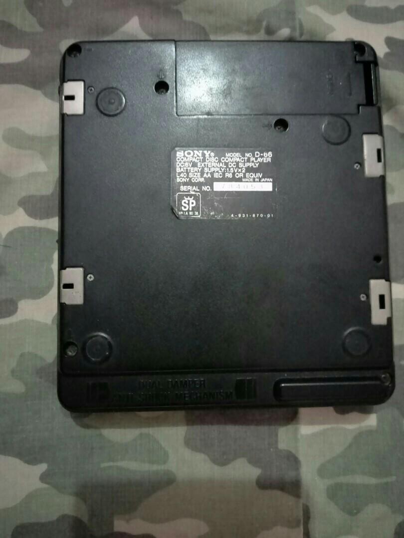 Sony discman d66, 音響器材, 可攜式音響設備 - Carousell