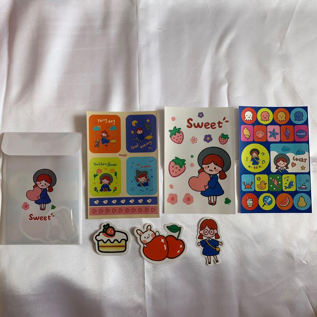 Sticker Folder Set , Hobbies & Toys, Stationery & Craft, Stationery ...