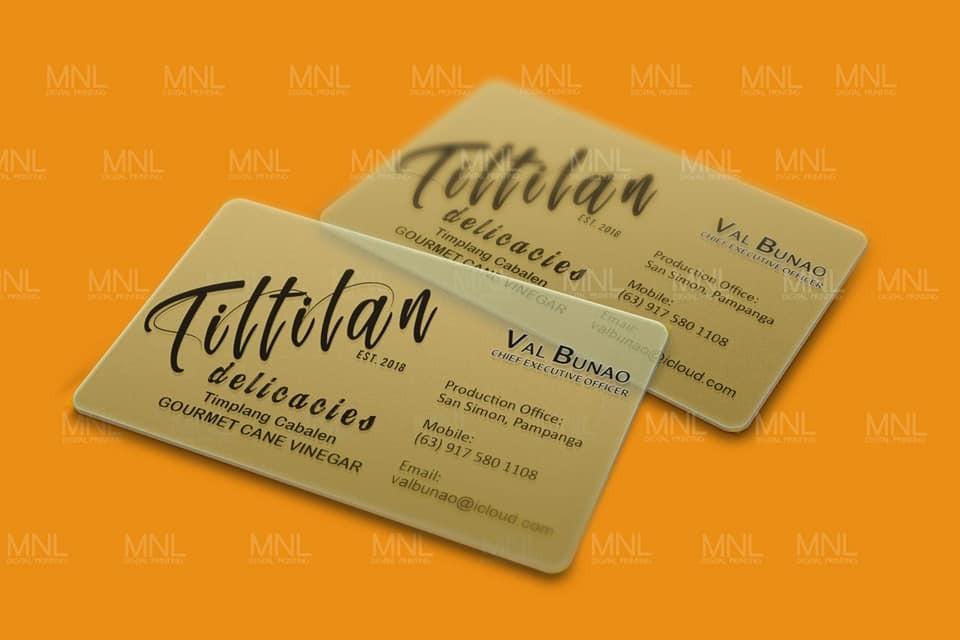 Transparent Calling Card Free Layout ( 100 Pcs), Hobbies & Toys ...