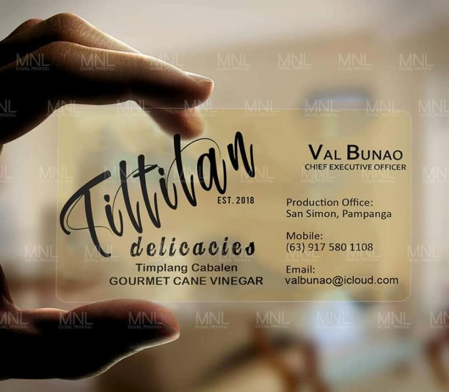 Transparent Calling Card Free Layout ( 100 Pcs), Hobbies & Toys ...