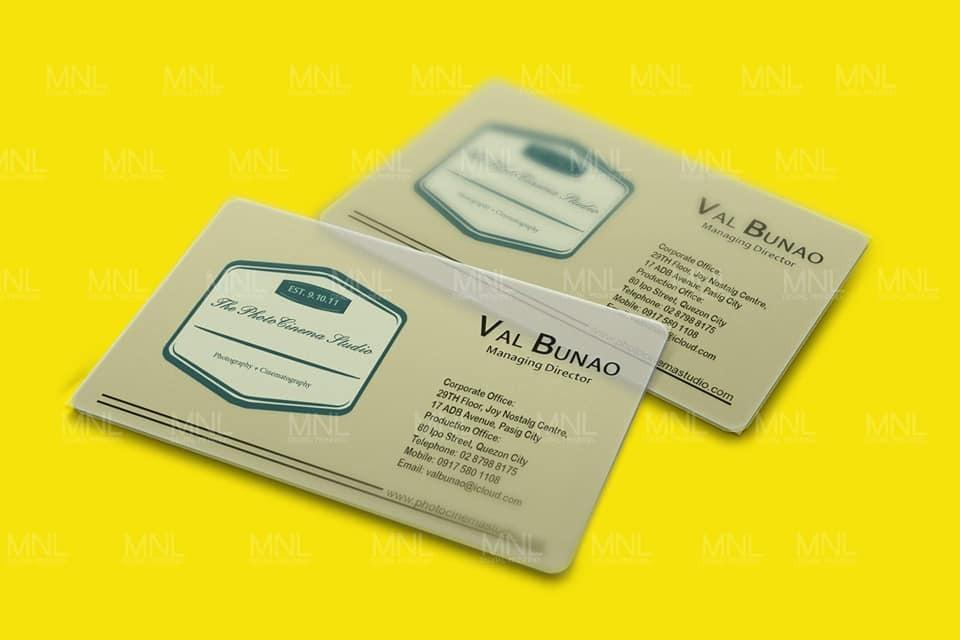 Transparent Calling Card Free Layout ( 100 Pcs), Hobbies & Toys ...