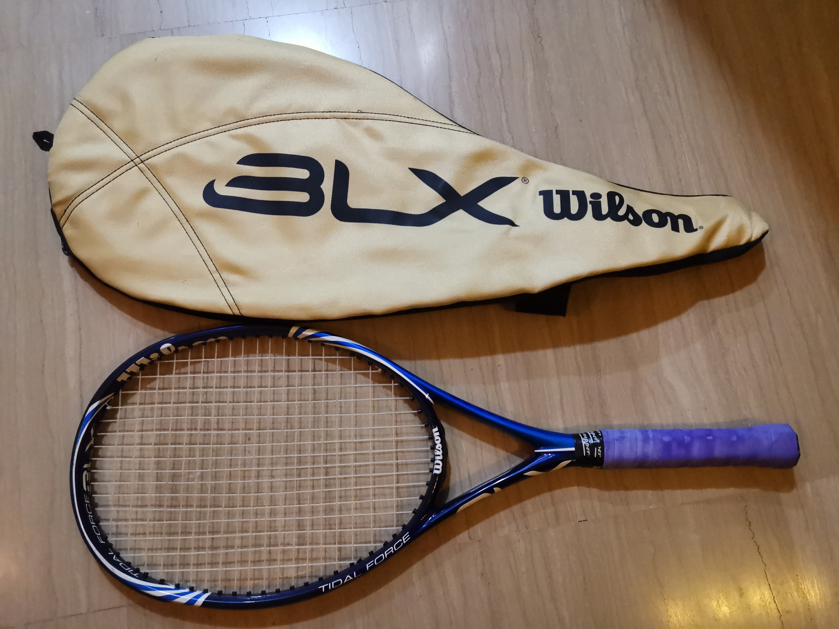 Wilson Blx tidal force tennis racket, Sports Equipment, Sports & Games ...