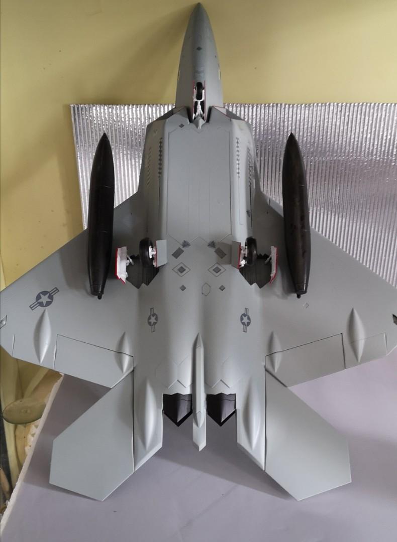 1/48 F-22A Raptor Fighter Jet Aircraft Academy Hasegawa Tamiya, Hobbies ...