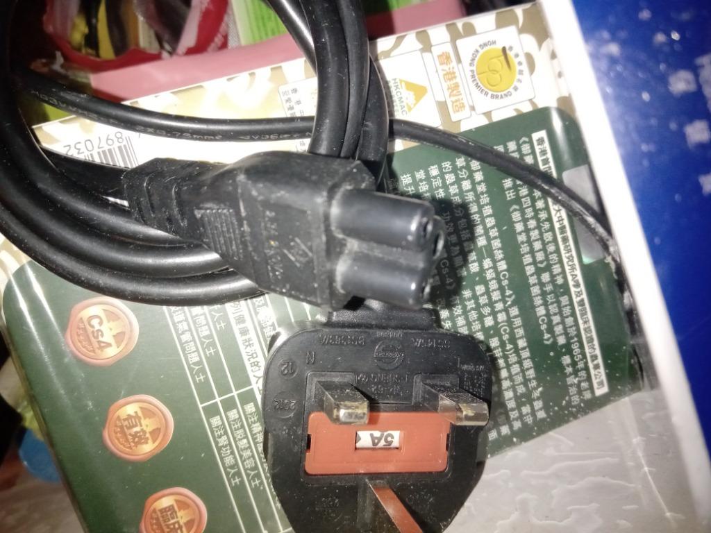 電腦火牛/電器電源線220V Power Cord cable (線長3'尺) for Laptop adaptor/electtric appliance, 手提電話, 電話＆平板電腦配件 ...