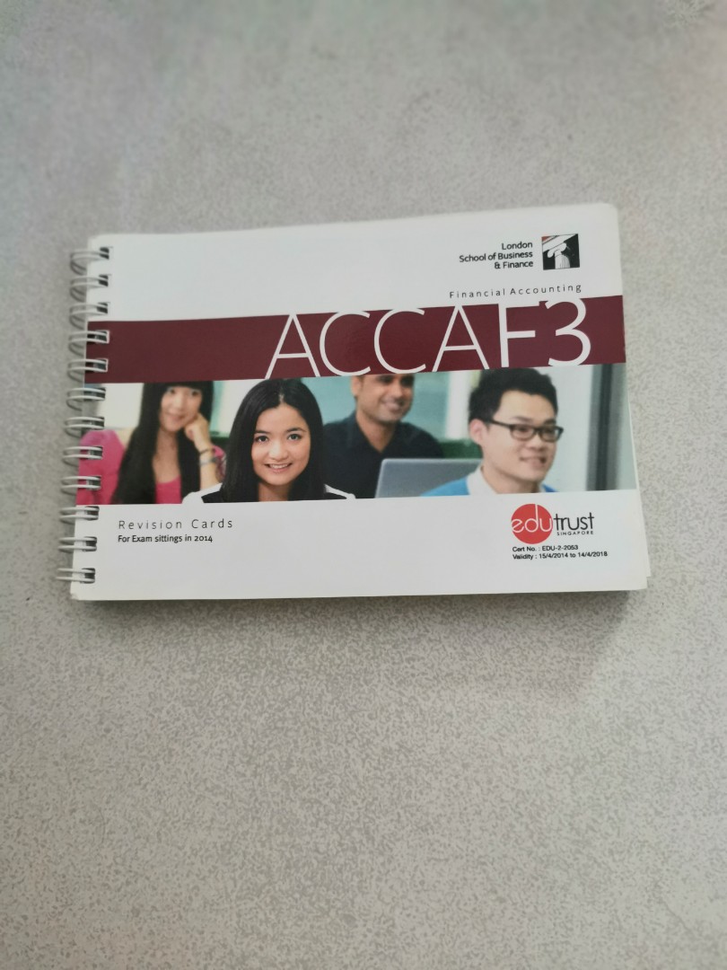 ACCA F3 REVISION CARD, Hobbies & Toys, Books & Magazines, Assessment ...