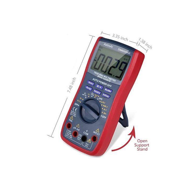 AstroAI DM6000AR Professional True-RMS 6000 Counts Multimeter, Health ...