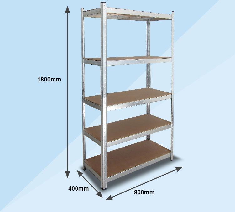 Boltless Racks 5 Tiers Boltless Storage Racking Garage Shelving Shelves ...