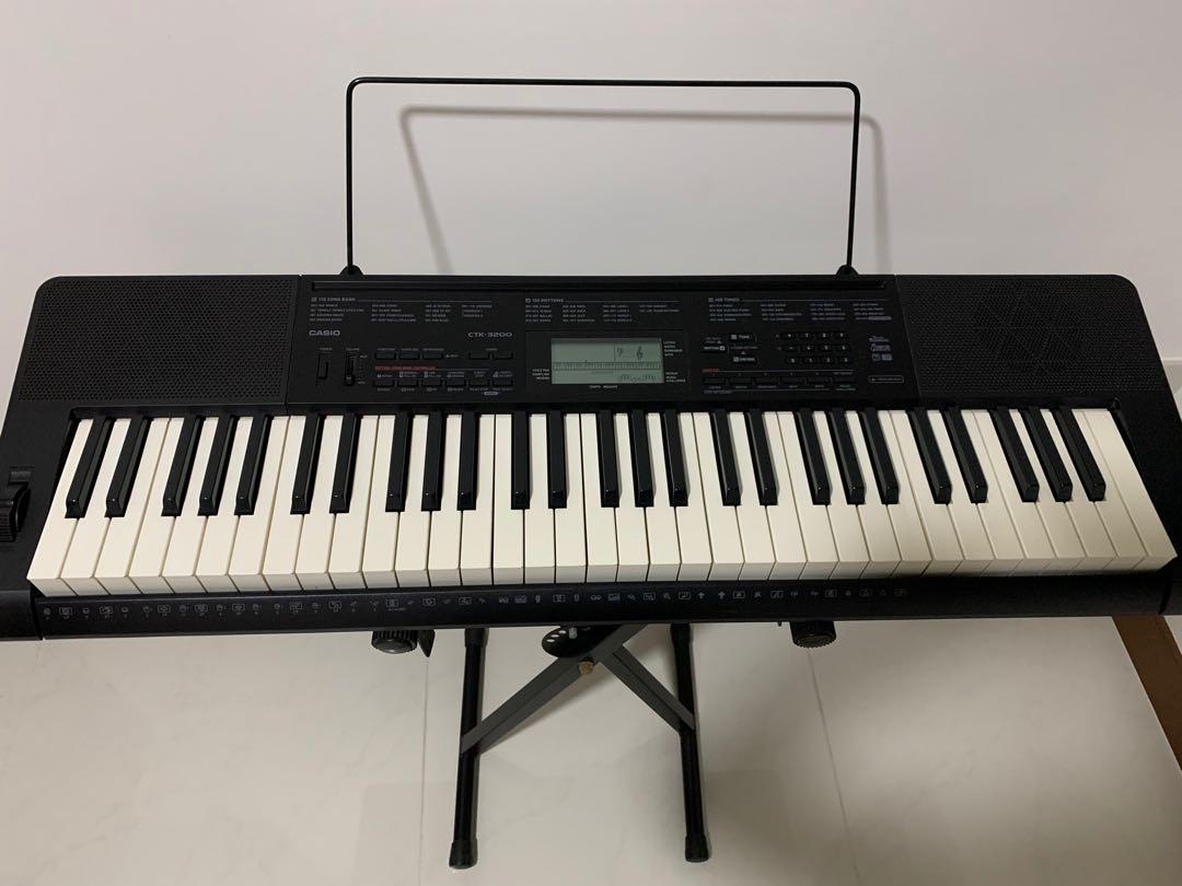 CASIO CTK-3200 Keyboard, Hobbies & Toys, Music & Media, Musical ...